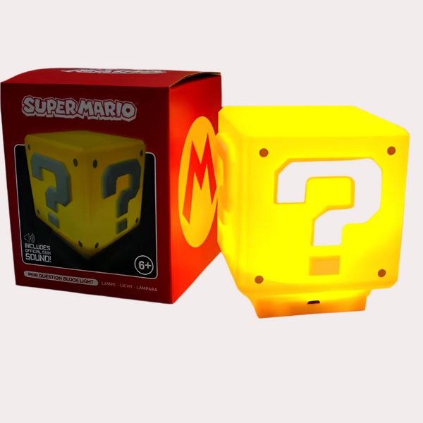 Super Mario Question Mark Night Light with Music – Play Retro